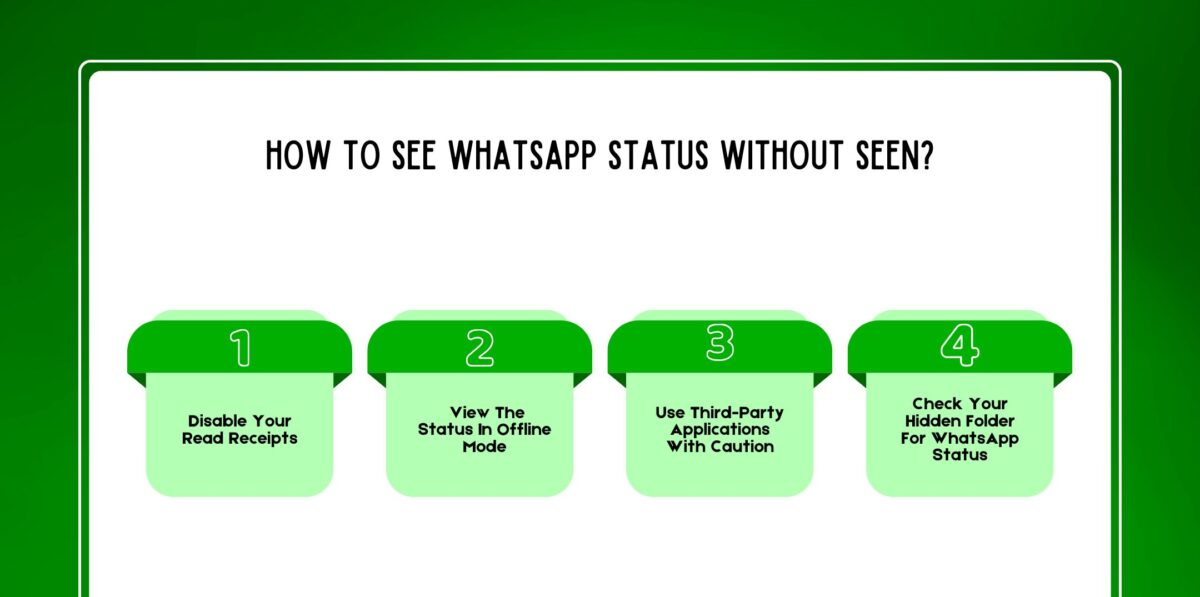How To See WhatsApp Status Without Seen?