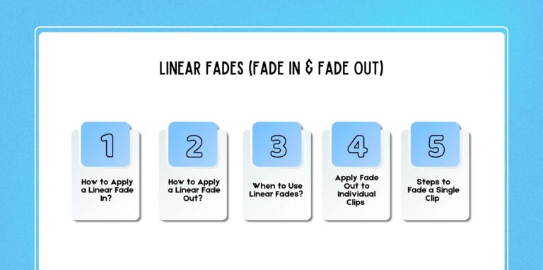 How To Fade In And Fade Out In Audacity?